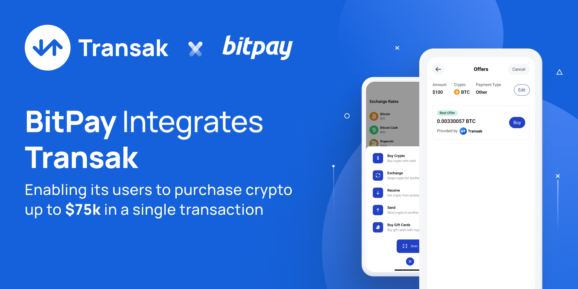 Fiat On/Off Ramp Developer Integration for Web3 & Crypto Apps | Transak